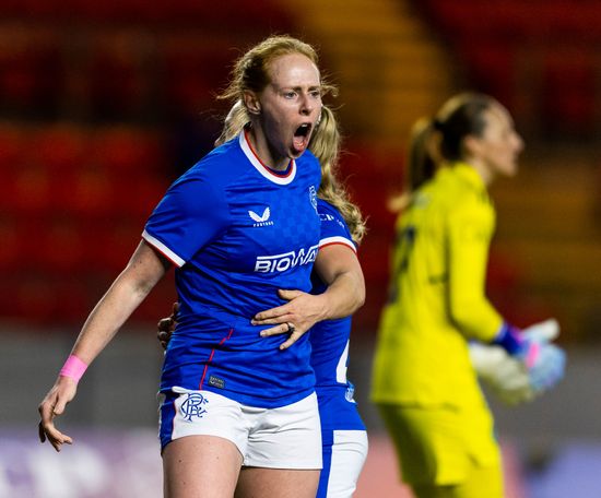 Rangers Womens Defender Kathryn Hill Celebrates Editorial Stock Photo ...