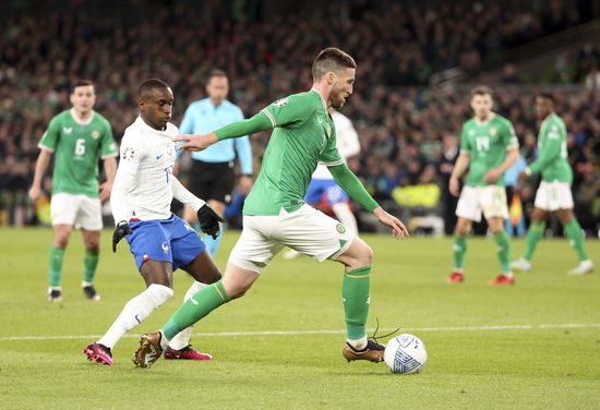 Matthew Doherty Ireland Moussa Diaby France Editorial Stock Photo ...