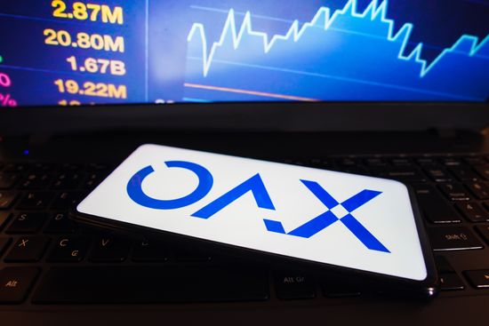 This Photo Illustration Oax Logo Displayed Editorial Stock Photo ...