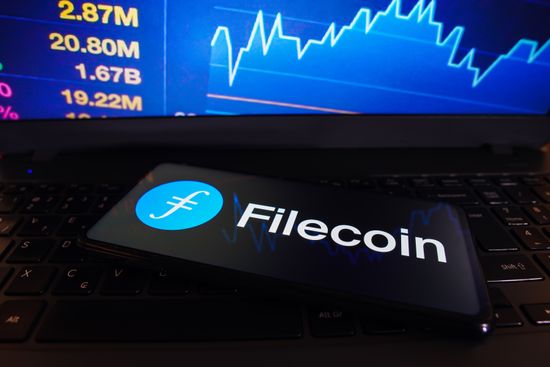 This Photo Illustration Filecoin Fil Logo Editorial Stock Photo - Stock ...