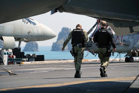 Uss Nimitz Carrier Rok Fleet Command Editorial Stock Photo - Stock ...