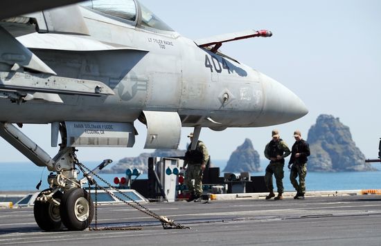Uss Nimitz Carrier Rok Fleet Command Editorial Stock Photo - Stock ...