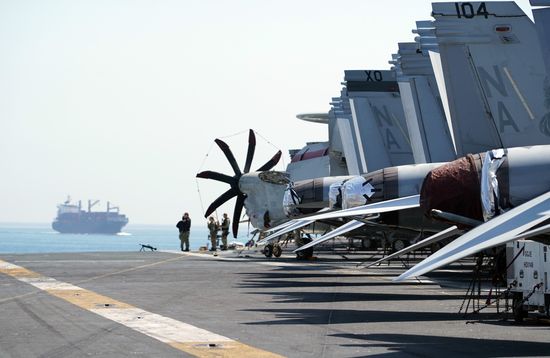 Uss Nimitz Carrier Rok Fleet Command Editorial Stock Photo - Stock ...