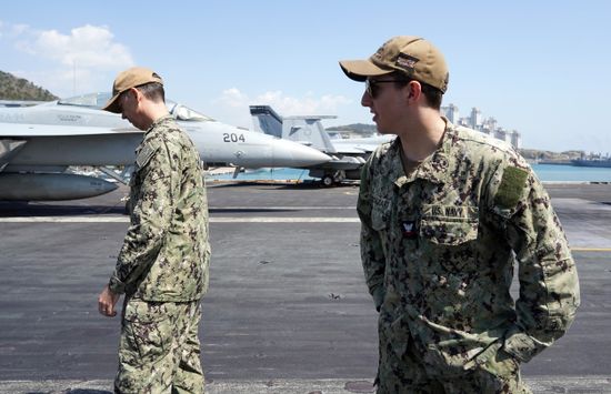 Uss Nimitz Carrier Rok Fleet Command Editorial Stock Photo - Stock ...