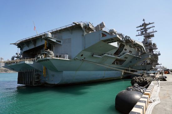 Uss Nimitz Carrier Rok Fleet Command Editorial Stock Photo - Stock ...
