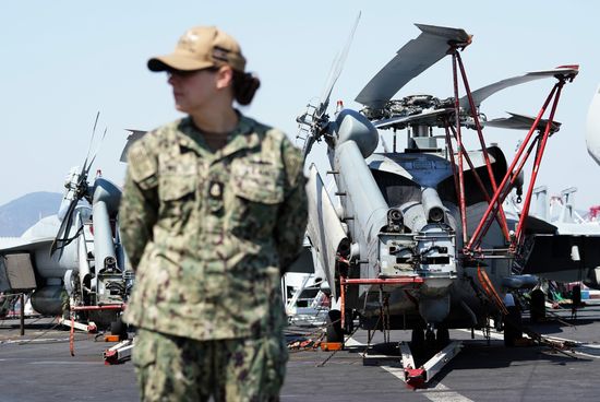 Uss Nimitz Carrier Rok Fleet Command Editorial Stock Photo - Stock ...