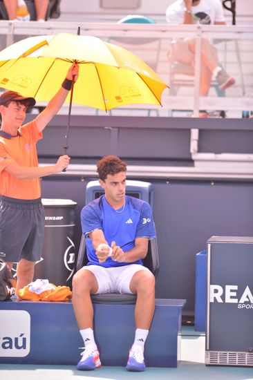 Francisco Cerundolo Arg Vs Felix Augeraliassime Editorial Stock Photo ...
