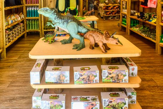 Dinosaur Toys Inside Gift Shop Theme Editorial Stock Photo - Stock ...