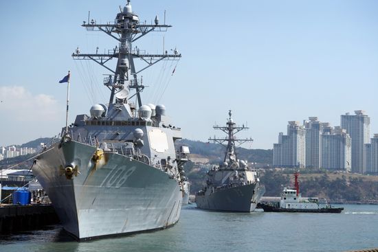 Uss Destroyer Nimitz Carrier Rok Fleet Editorial Stock Photo - Stock ...