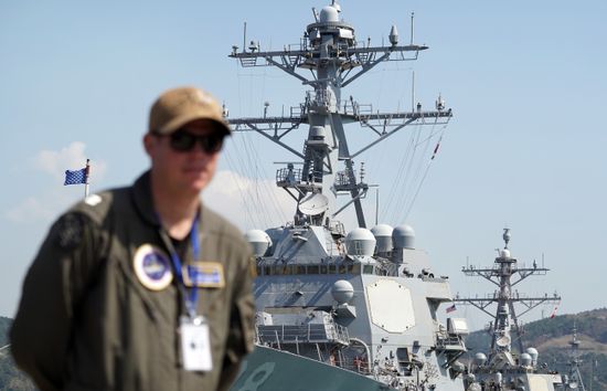 Uss Destroyer Nimitz Carrier Rok Fleet Editorial Stock Photo - Stock ...