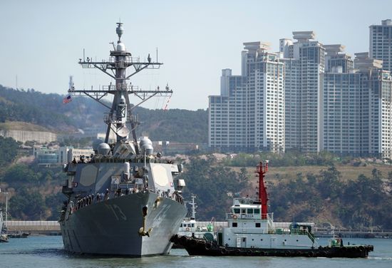 Uss Destroyer Nimitz Carrier Rok Fleet Editorial Stock Photo - Stock ...