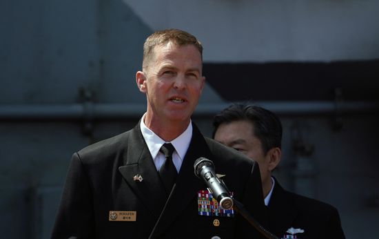 Rear Admiral Mark Schafer During Press Editorial Stock Photo - Stock ...
