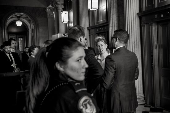 Senate Staffers Wait Their Senators Outside Editorial Stock Photo ...