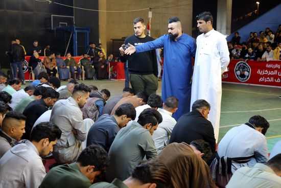 Iraqi Men Play Traditional Game Mheibes Editorial Stock Photo - Stock ...