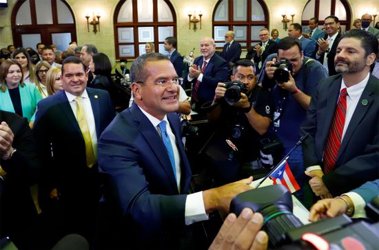 Governor Puerto Rico Pedro Pierluisi Arrives Editorial Stock Photo ...