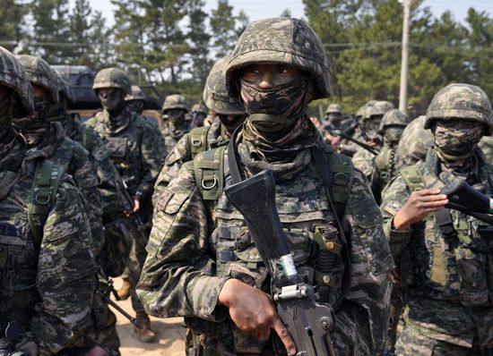 Republic Korea Marine Corps Rokmc During Editorial Stock Photo - Stock ...