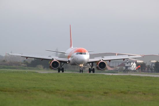First Easyjet Aircraft Takes Off Southend Editorial Stock Photo - Stock ...