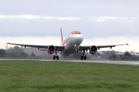 First Easyjet Aircraft Takes Off Southend Editorial Stock Photo - Stock ...