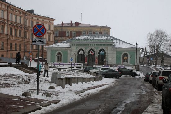 Road Snow On Old Town Hall Editorial Stock Photo - Stock Image ...