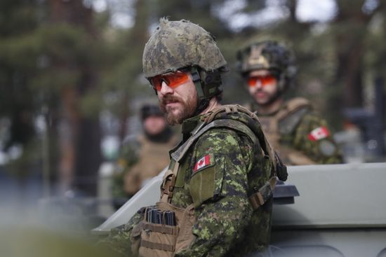 Canadian Army Servicemen Nato Enhanced Forward Editorial Stock Photo ...