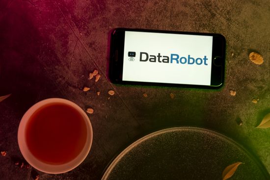 This Photo Illustration Datarobot Logo Seen Editorial Stock Photo ...
