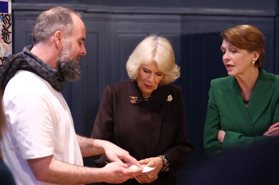 Camilla Visits Berlin Refugio Project Editorial Stock Photo - Stock ...