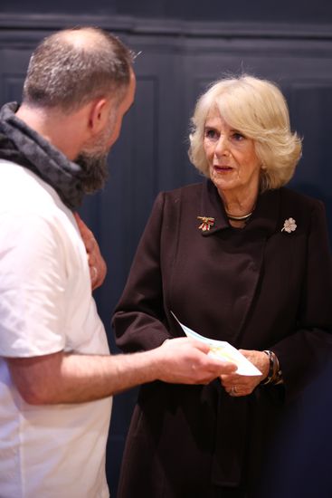 Camilla Visits Berlin Refugio Project Editorial Stock Photo - Stock ...
