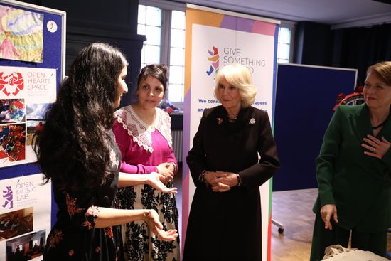 Camilla Visits Berlin Refugio Project Editorial Stock Photo - Stock ...