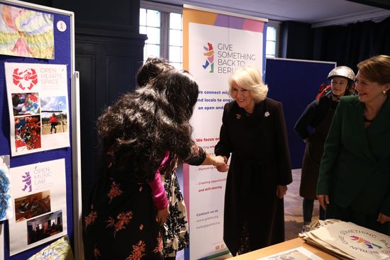 Camilla Visits Berlin Refugio Project Editorial Stock Photo - Stock ...