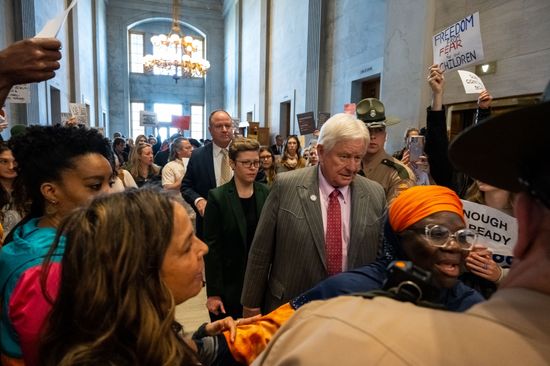 State Lawmakers Representatives Walk Through Crowd Editorial Stock ...