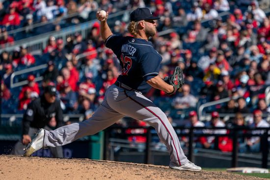 Atlanta Braves Relief Pitcher Aj Minter Editorial Stock Photo - Stock ...