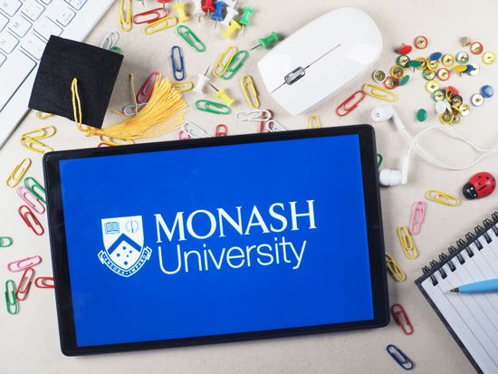 This Photo Illustration Monash University Logo Editorial Stock Photo ...
