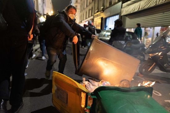 People Set Trash Bin On Fire Editorial Stock Photo - Stock Image ...