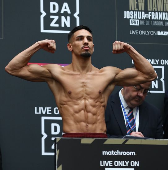 Jordan Flynn Weighs During Weighin Heavyweight Editorial Stock Photo ...