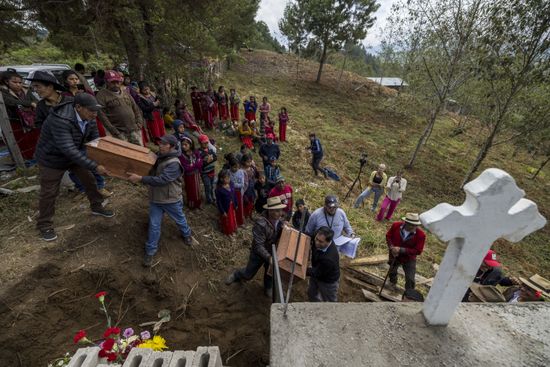 People Jacana Ixil Community Carry Coffins Editorial Stock Photo ...