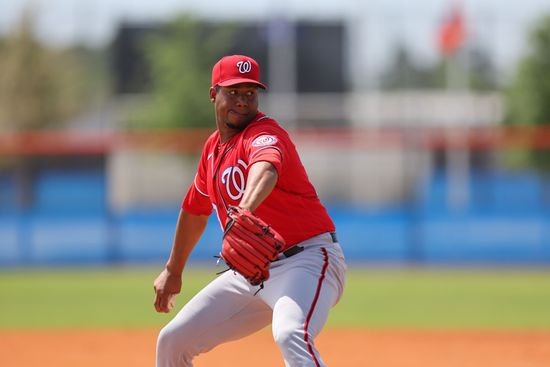 Washington Nationals Minor League Pitcher Luis Editorial Stock Photo ...