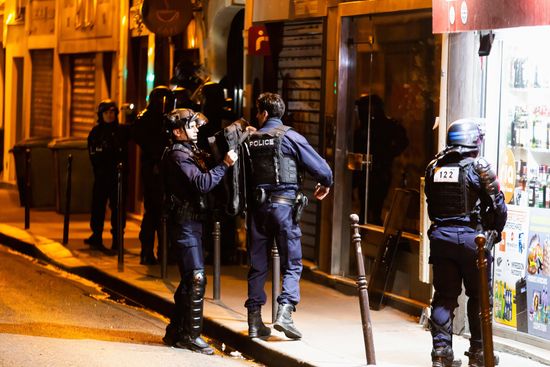 Police Officers Seen Arriving Place Where Editorial Stock Photo - Stock ...