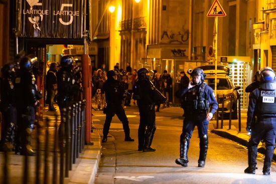 Police Officers Seen Arriving Place Where Editorial Stock Photo - Stock ...