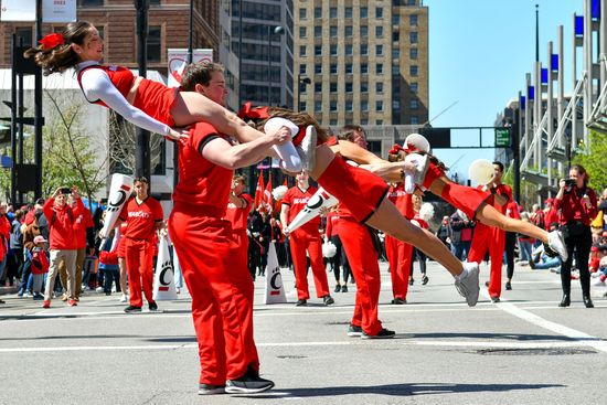 Members University Cincinnati Bearcats Cheerleading Team Editorial ...