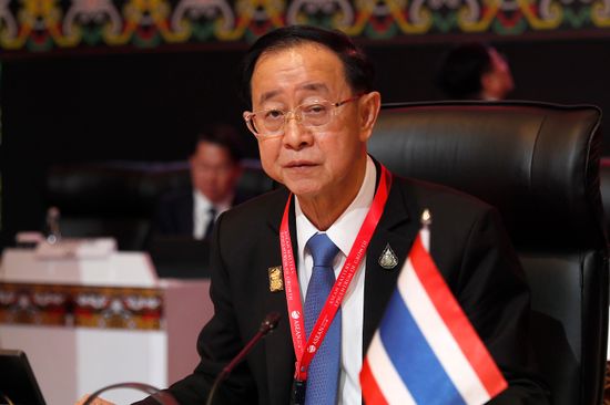Thai Finance Minister Arkhom Termpittayapaisith During Editorial Stock ... Thai Finance Minister Arkhom Termpittayapaisith During Editorial Stock ...