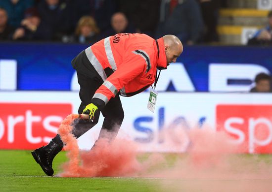 Smoke Flare Bomb Removed Pitch During Editorial Stock Photo - Stock ...