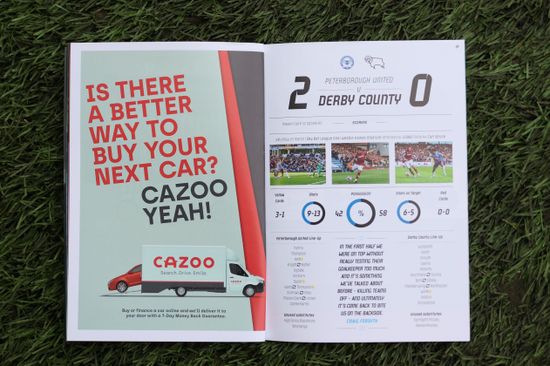 Cazoo Advert Match Day Programme Editorial Stock Photo - Stock Image ...
