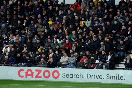 Fans Look On Cazoo Advert Plays Editorial Stock Photo - Stock Image ...