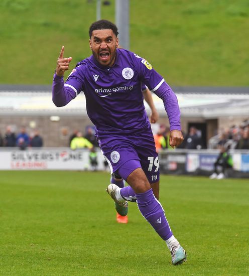 Jamie Reid Stevenage Celebrates Scoring 11 Editorial Stock Photo ...