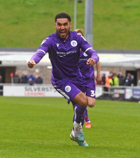 Jamie Reid Stevenage Celebrates Scoring 11 Editorial Stock Photo ...