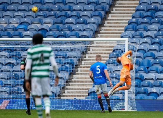 Rangers B Goalkeeper Jacob Pazikas Makes Editorial Stock Photo - Stock ...