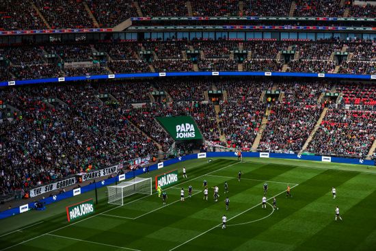 Jewson Advert Shown On Pitchside Led Editorial Stock Photo - Stock ...