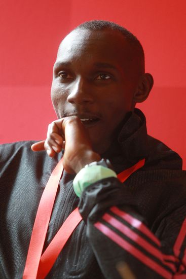 Male Winner Roncer Kipkorir Konga Gives Editorial Stock Photo - Stock ...