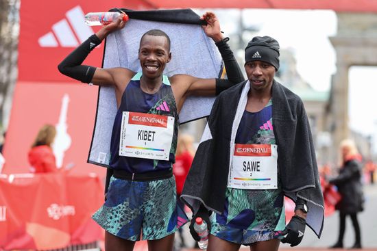 Alex Kibet 2nd Sabastian Sawe Winner Editorial Stock Photo - Stock ...