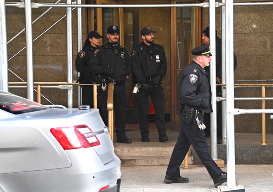 Large Police Presence Gather Entrance New Editorial Stock Photo - Stock ...